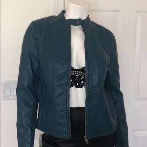 Baccini | Jackets & Coats | Baccini Fitted Faux Leather Jacket | Poshmark
